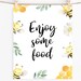 Enjoy Some Food Sign, Editable Template Printable Instant Download ...