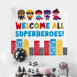 Large Superhero Welcome Sign - Etsy