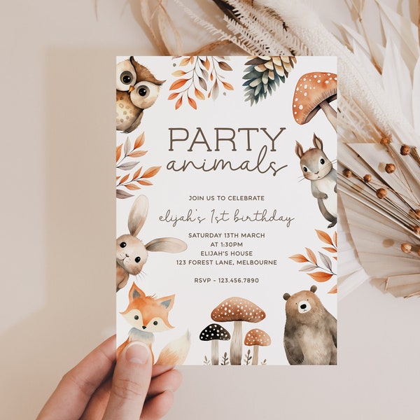 Forest Friends Party - Etsy