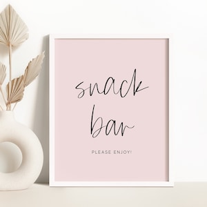 Snack Bar Sign INSTANT DOWNLOAD Take a Treat Baby Shower Sign Favor ...