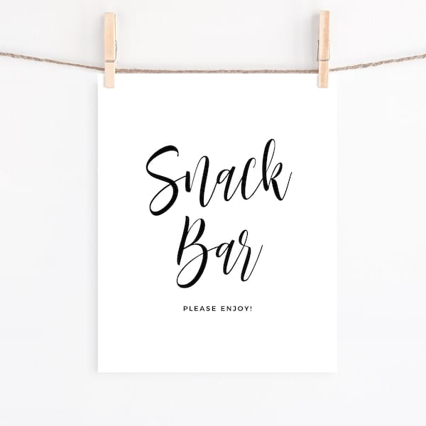 Snack Bar Sign - Etsy