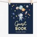Guest Book Sign Outer Space Birthday Printable Table Sign Planets ...