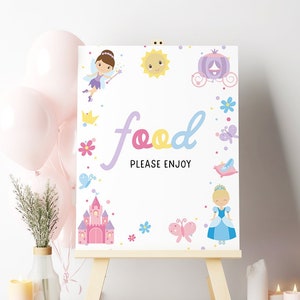 Food Table Sign 8x10, Editable Template Printable Instant Download ...