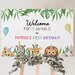 Editable Party Animals Welcome Sign Template, Zoo Safari Welcome Poster ...