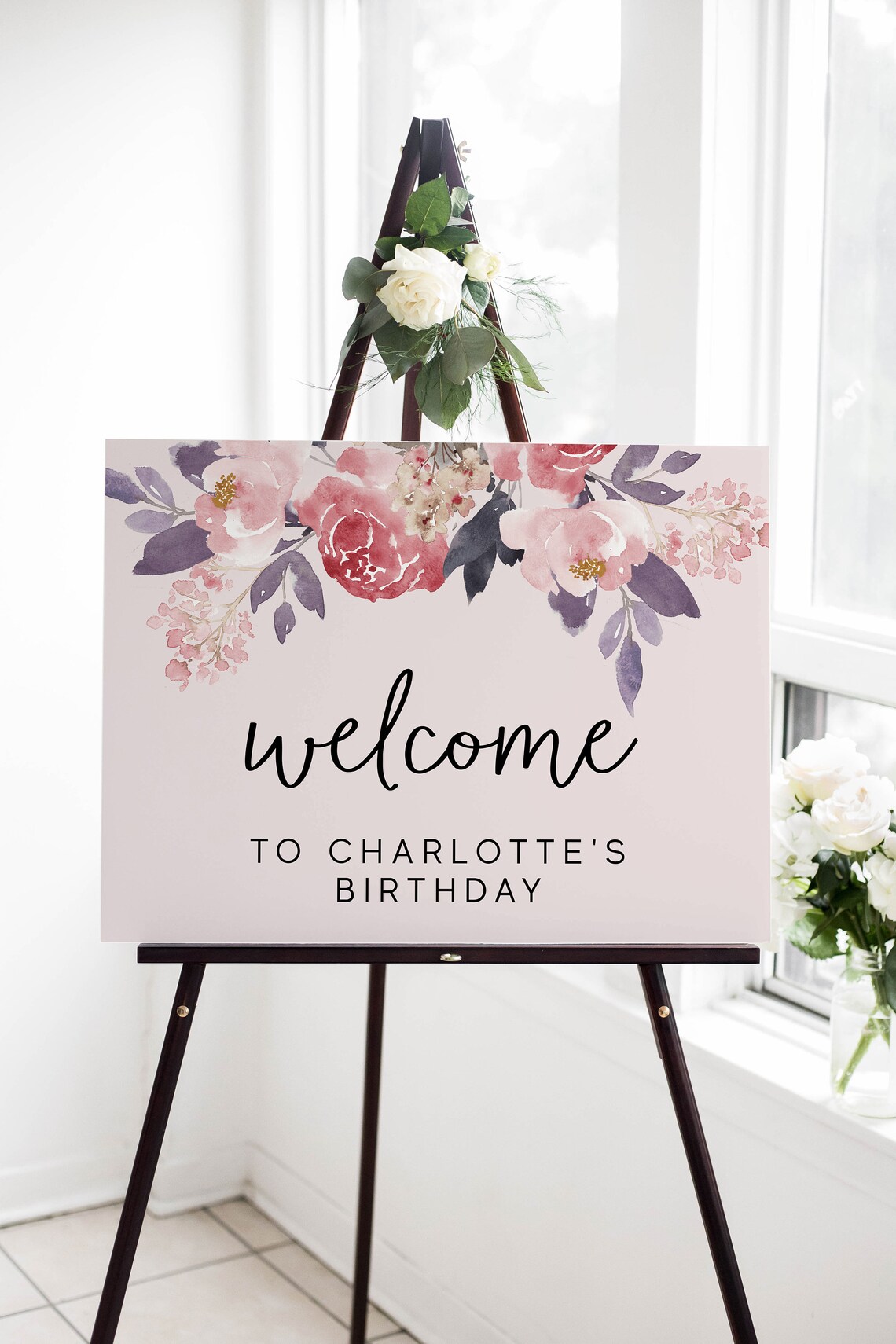 Editable Birthday Welcome Sign Birthday Welcome Poster INSTANT DOWNLOAD ...