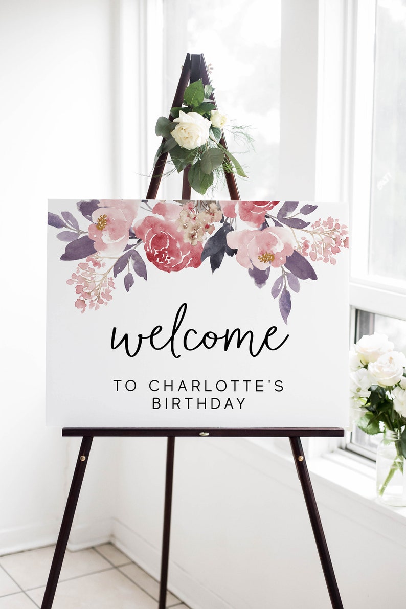 Editable Welcome Sign Printable Instant Download Modern - Etsy Ireland