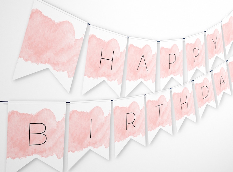 Birthday Banner Template Printable 1st Birthday Bunting - Etsy Australia