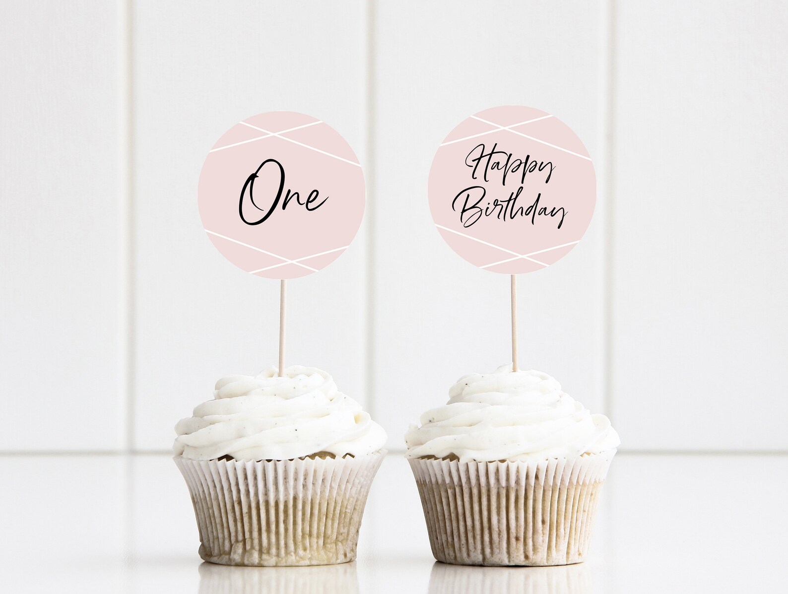 Editable Cupcake Toppers Printable Pink Cupcake Topper - Etsy Australia