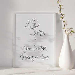 Custom Sign Editable Template, Instant Download Printable Modern ...