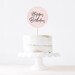 Editable Cake Toppers, Pink Printable Cake Topper Template, Instant ...