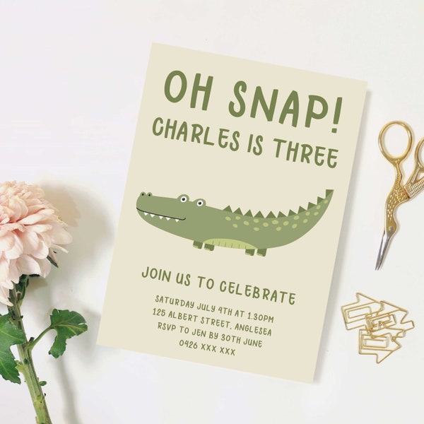 Croc Invite - Etsy Australia