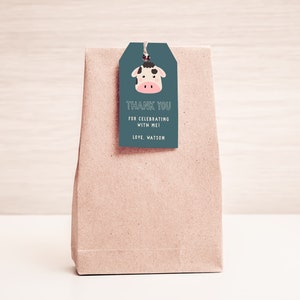 Cow Thank You Tag Template INSTANT DOWNLOAD Printable Favor Tags ...