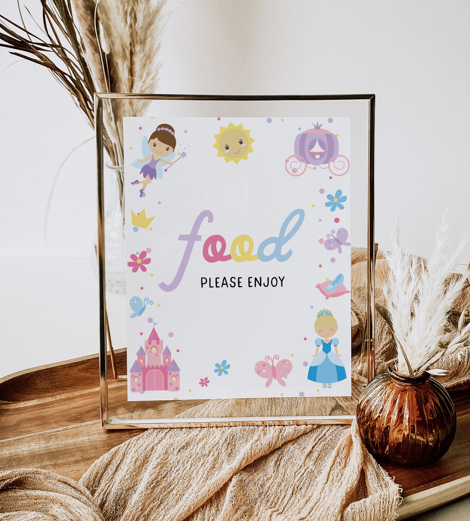Food Table Sign 8x10, Editable Template Printable Instant Download ...