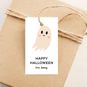Editable Halloween Birthday Thank You Favor Tags Costume Party Girl ...