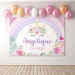 Editable Unicorn Birthday Backdrop, Instant Download Printable Rainbow ...