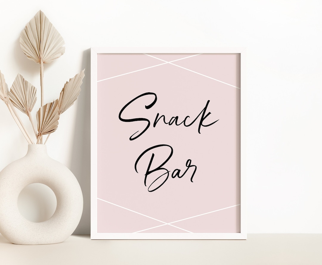 Snack Bar Sign INSTANT DOWNLOAD Take a Treat Baby Shower Sign Favor ...