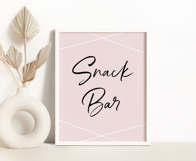 Snack Bar Sign INSTANT DOWNLOAD Take a Treat Baby Shower Sign Favor ...