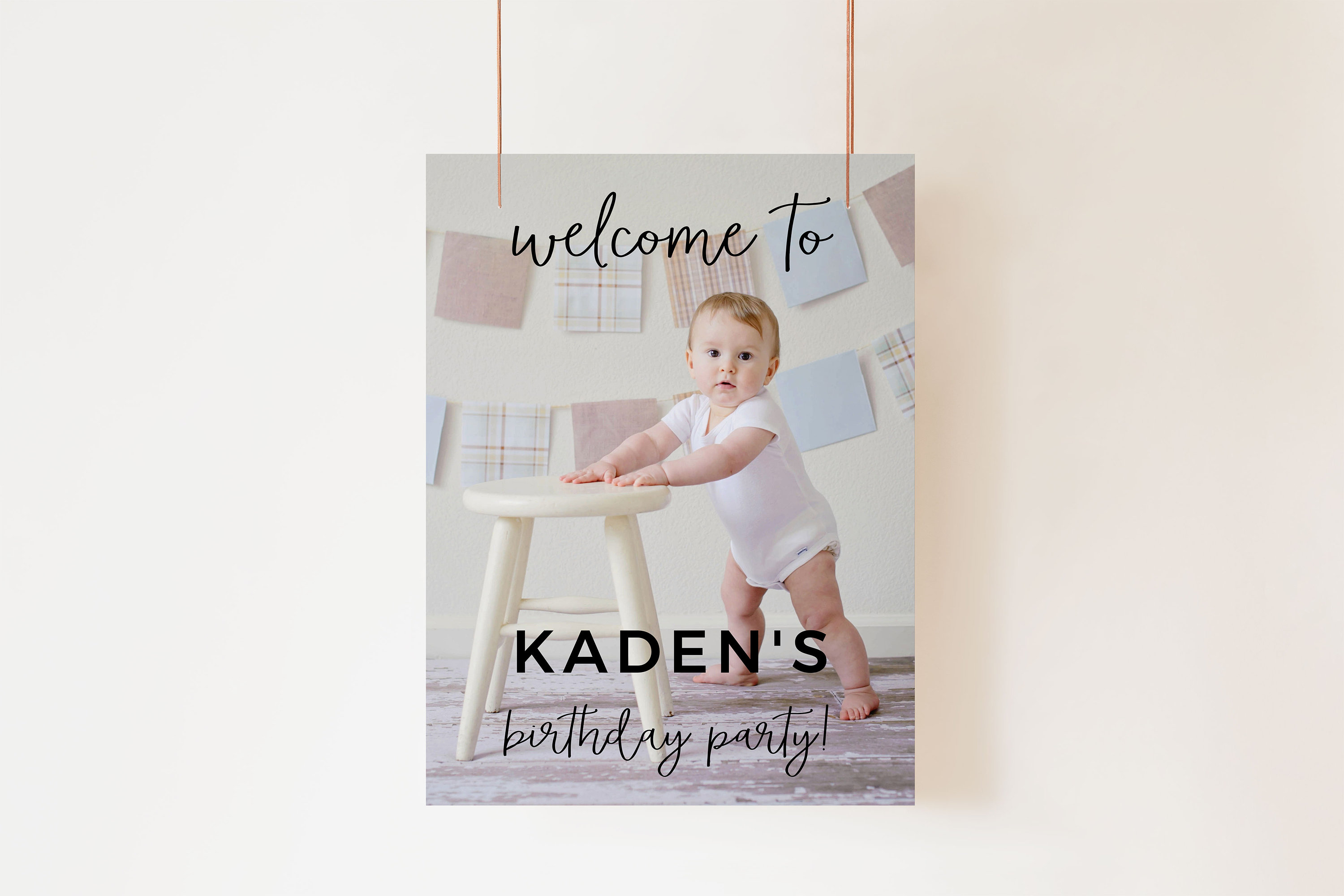 Editable Birthday Welcome Sign Birthday Welcome Poster INSTANT DOWNLOAD ...