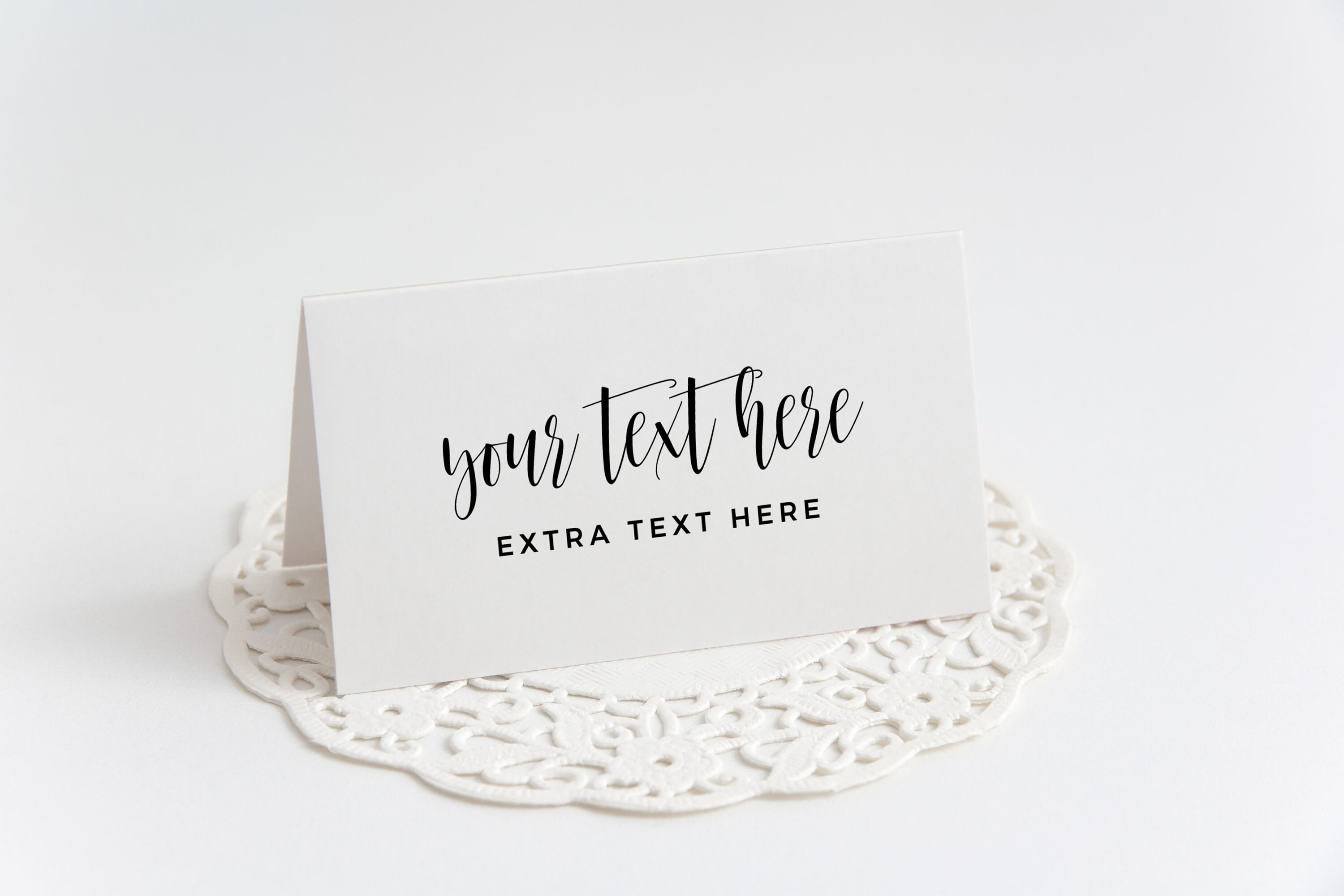 Editable Food Labels, Simple Minimalist Buffet Food Label Place Card ...