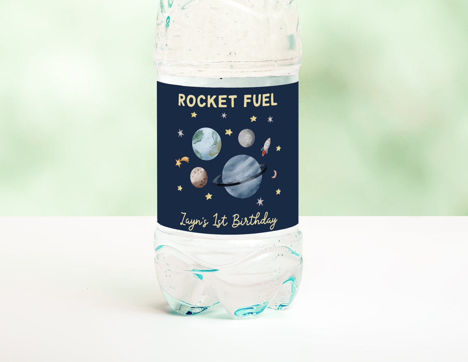 Editable Outer Space Water Bottle Labels Astronaut Party Decor Space ...