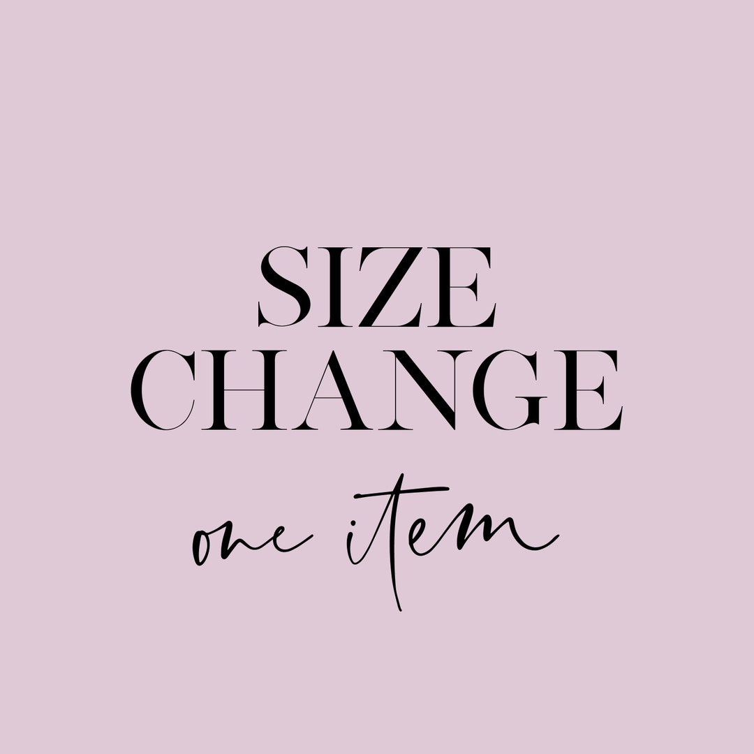 SIZE CHANGE for One Template - Etsy