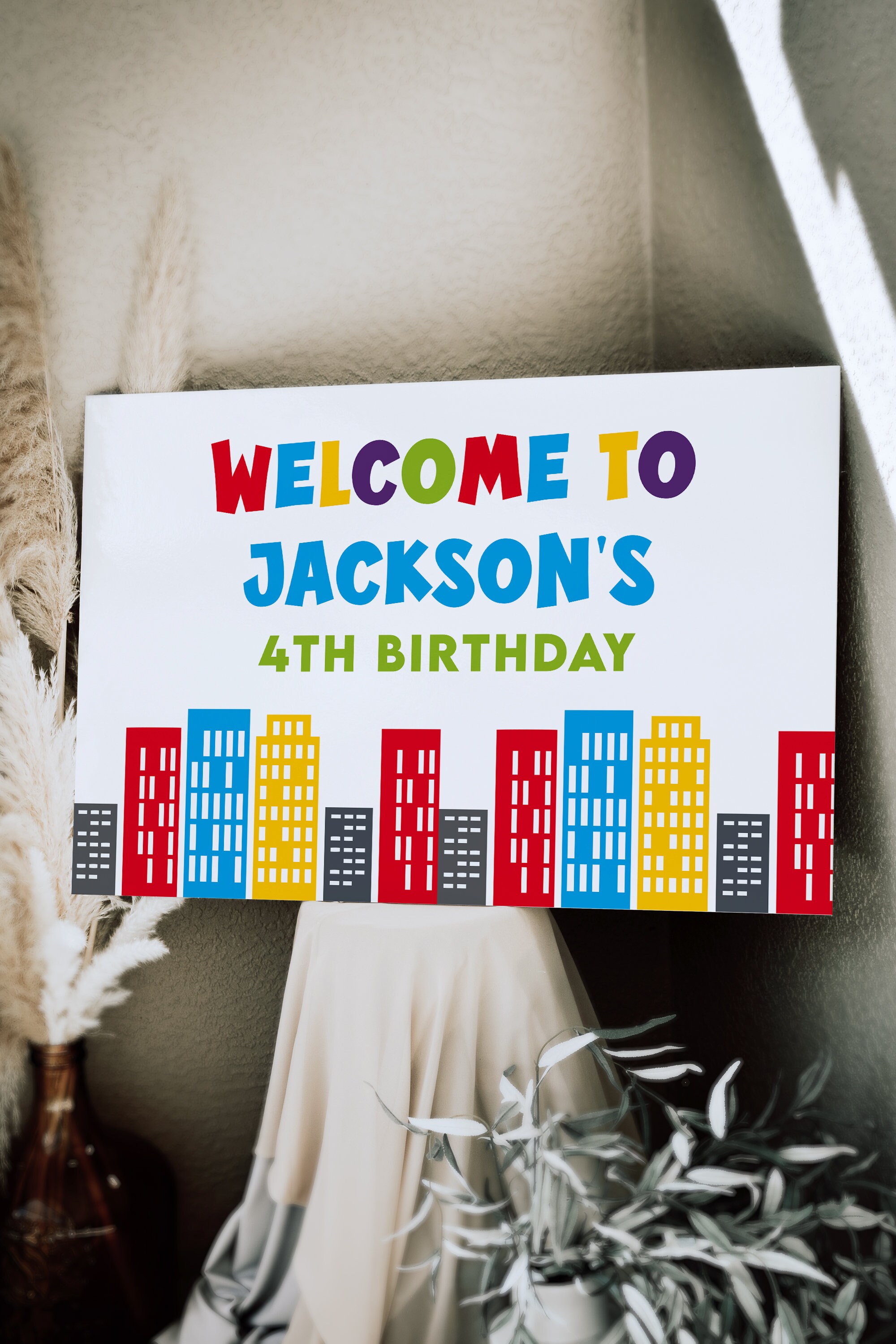 Superhero Welcome Sign, Editable Boys Birthday Party Comic Book Theme ...