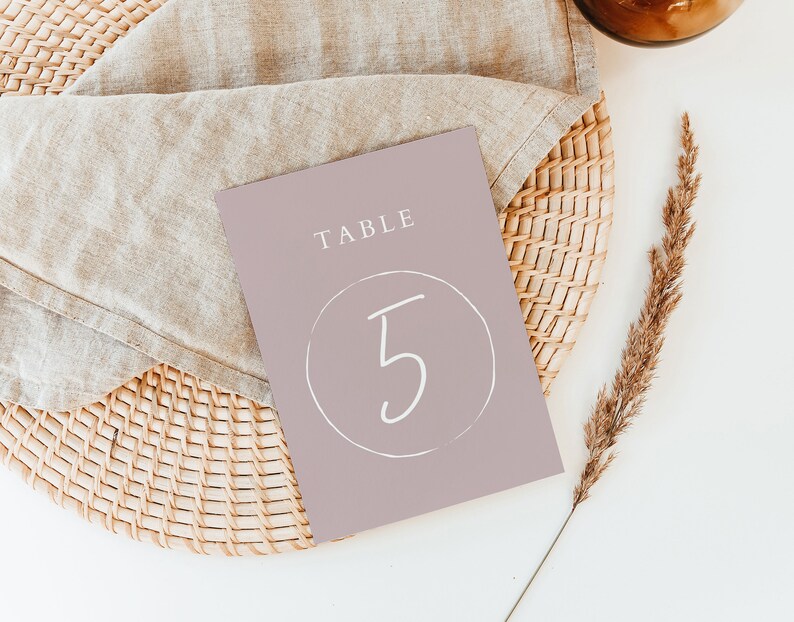 Table Numbers Editable Template Instant Download Printable - Etsy