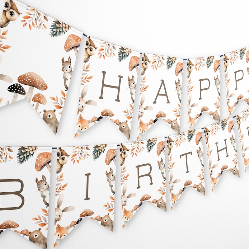 Woodland Banner - Etsy