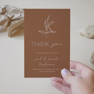 Rustic Thank You Card Editable Template, Instant Download Printable ...