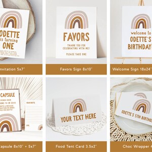 Rainbow Birthday Bundle, Baby Shower Bundle, Boho Baby Shower Bundle ...