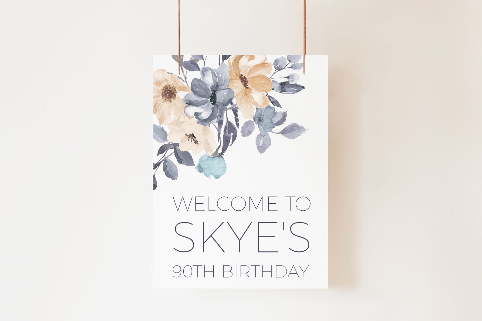 Editable Birthday Welcome Sign Birthday Welcome Poster - Etsy
