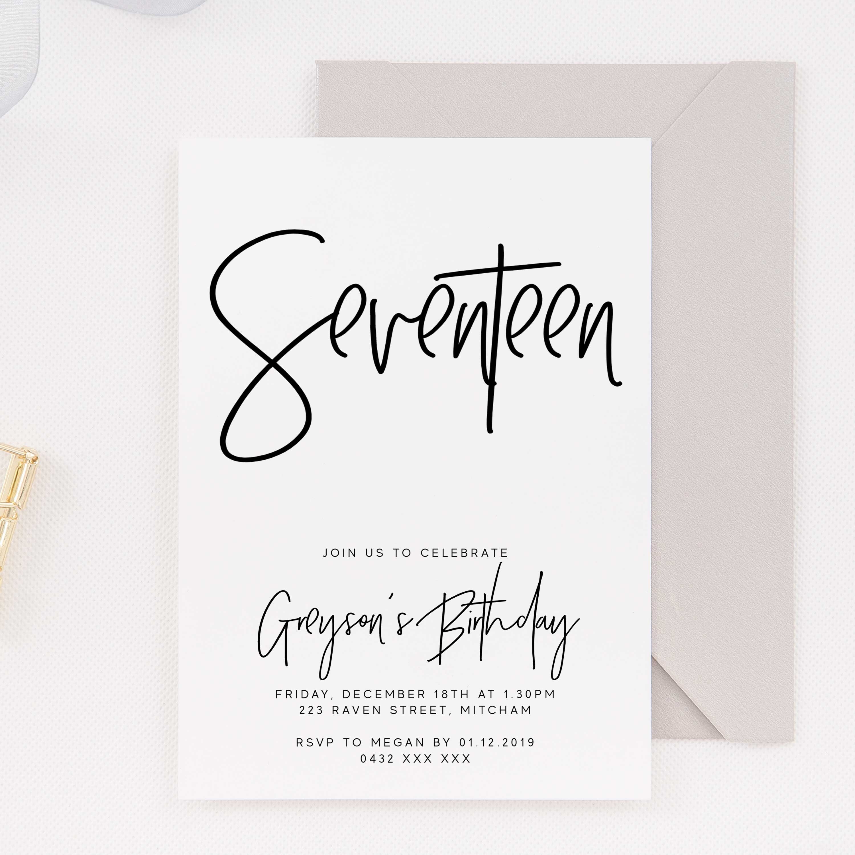 Simple Party Invitation Template