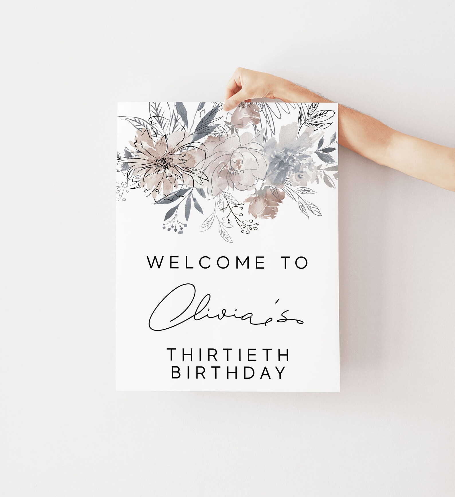 Editable Birthday Welcome Sign Birthday Welcome Poster INSTANT - Etsy ...