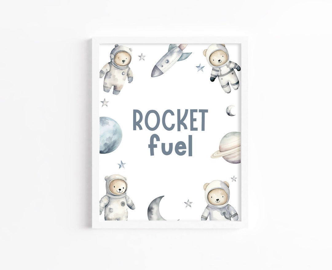 Rocket Fuel Party Table Sign, Food Editable Printable Instant Download ...