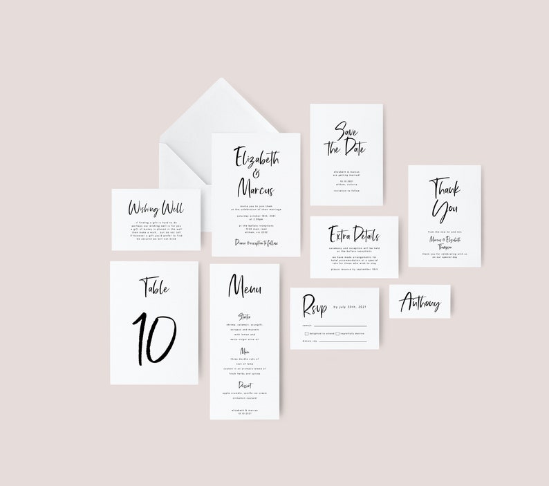 Editable Wedding Suite Template Instant Download Wedding - Etsy