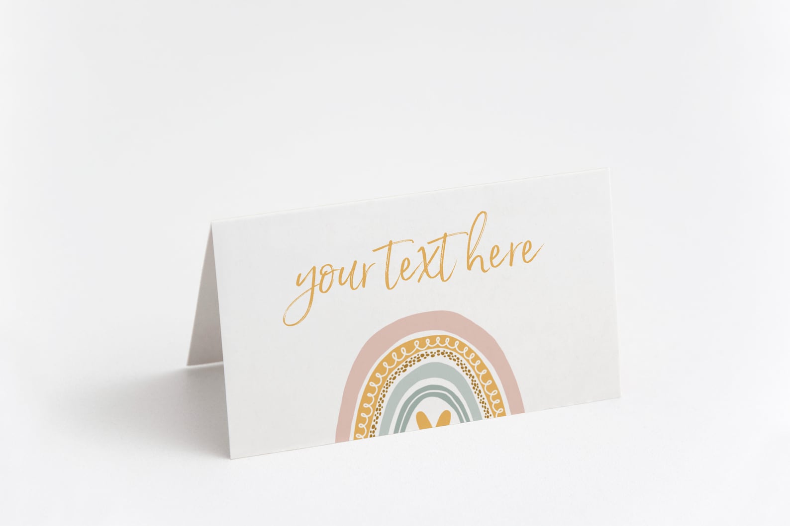 Rainbow Place Cards Template INSTANT DOWNLOAD Printable Food Tent Label ...