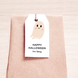 Editable Halloween Birthday Thank You Favor Tags Costume Party Girl ...
