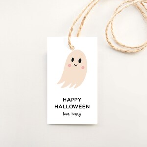 Editable Halloween Birthday Thank You Favor Tags Costume Party Girl ...