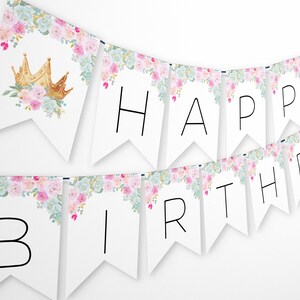 Princess Birthday Party Bundle Editable Template, Printable Instant ...