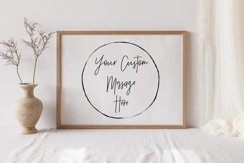 Custom Script Sign Editable Template Instant Download - Etsy