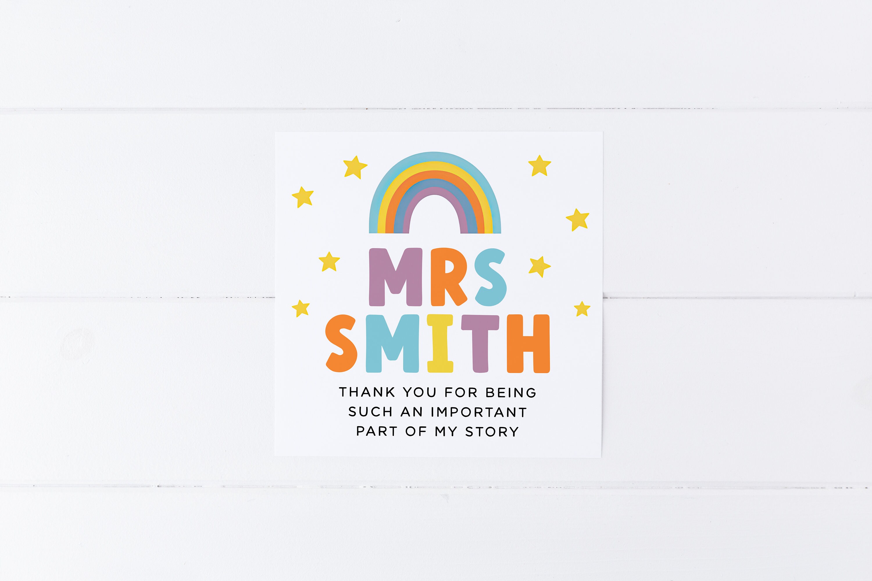 Thank You Card, for Being Part of My Story Appreciation DIY ...