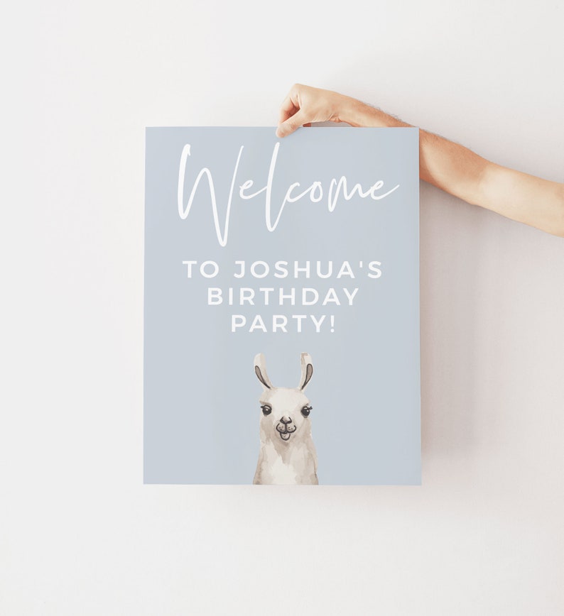 Editable Birthday Welcome Sign Birthday Welcome Poster INSTANT - Etsy