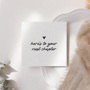 Good Luck Card, Personalised New Chapter Greeting Card Printable ...