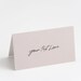 Editable Food Labels, Blush Pink Food Label Place Card Template, Tent ...