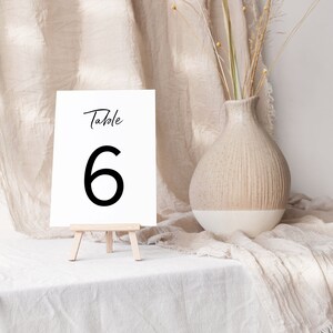 Table Number Template, Instant Download Printable for Weddings or ...