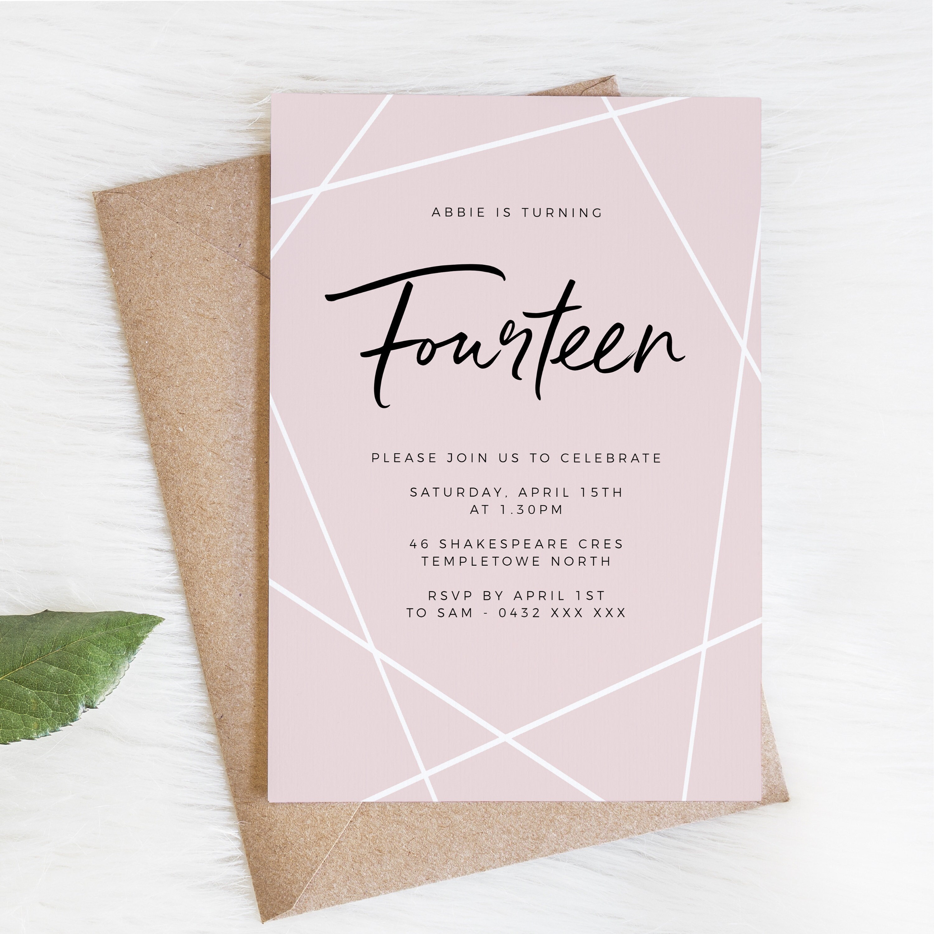 Teen Birthday Invitation Templates