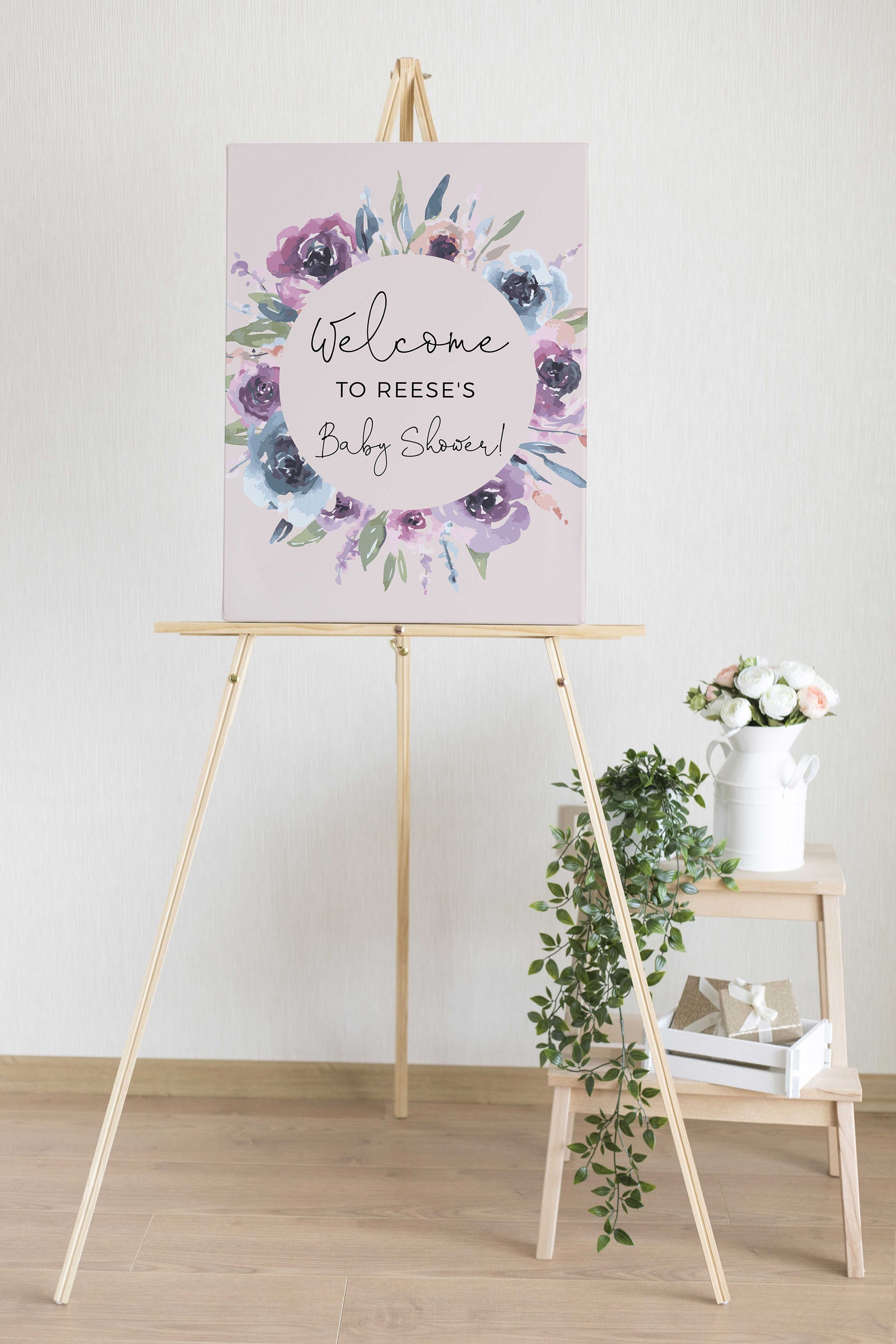 Editable Baby Shower Welcome Sign Baby Shower Welcome Poster INSTANT ...