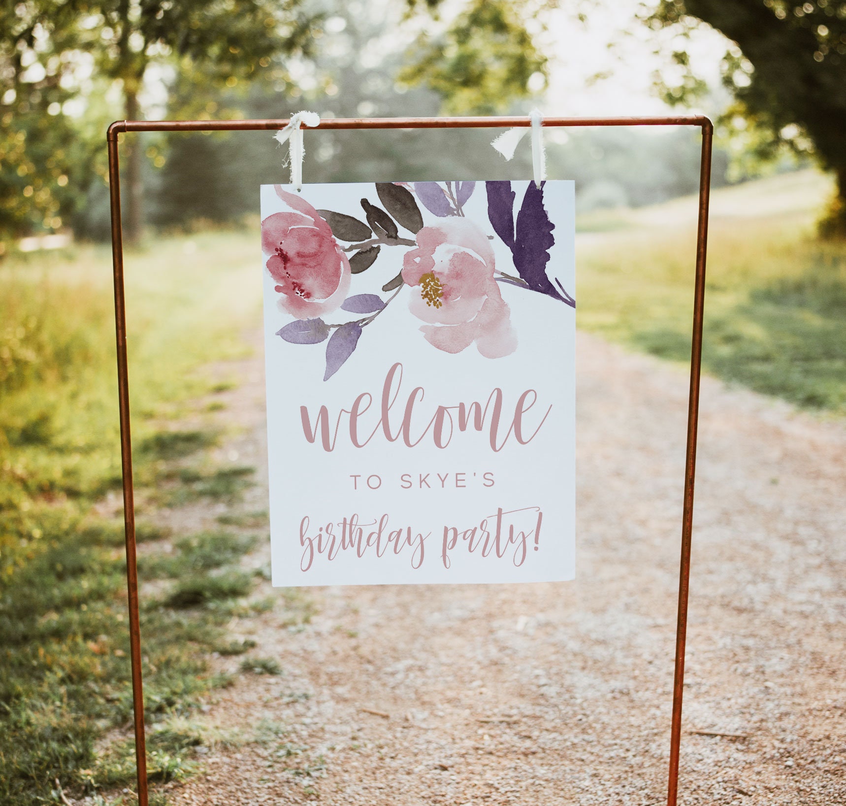 Editable Birthday Welcome Sign Birthday Welcome Poster INSTANT - Etsy ...