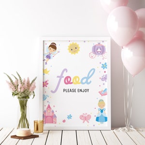 Food Table Sign 8x10, Editable Template Printable Instant Download ...