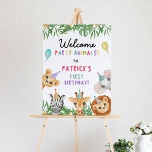 Editable Safari Welcome Sign Template, Jungle Welcome Sign, Safari ...
